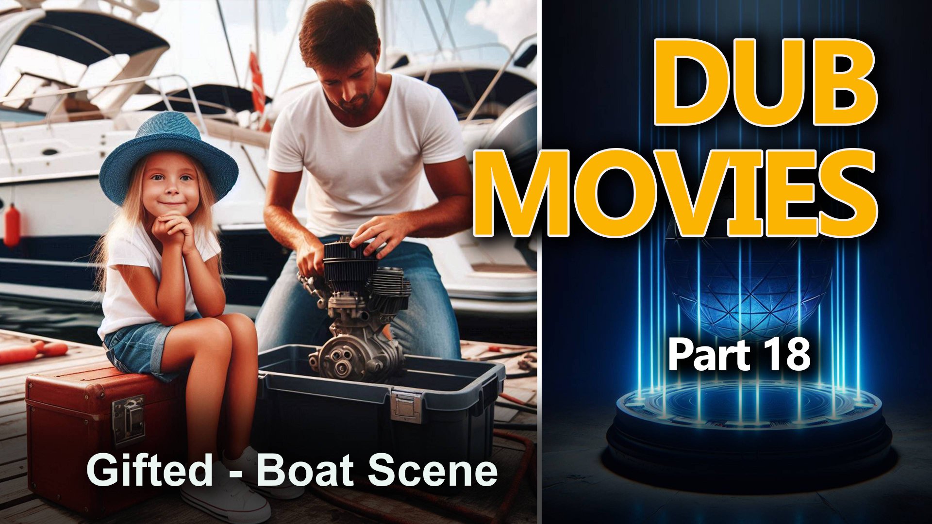 Dub Movies. Part 18. Gifted - boat scene