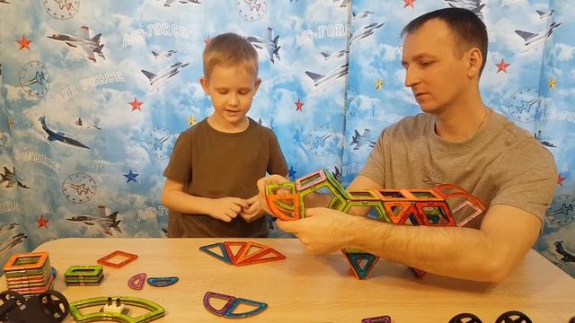 Магнитный конструктор | Оптимус| Сфера | Носорог | Микрофон | Колесо обозрений