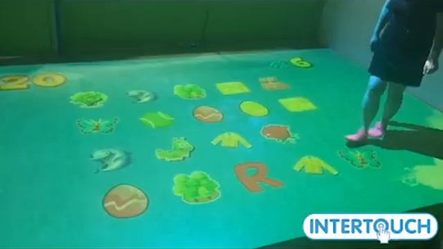 Интерактивный пол диагональю 8 метров