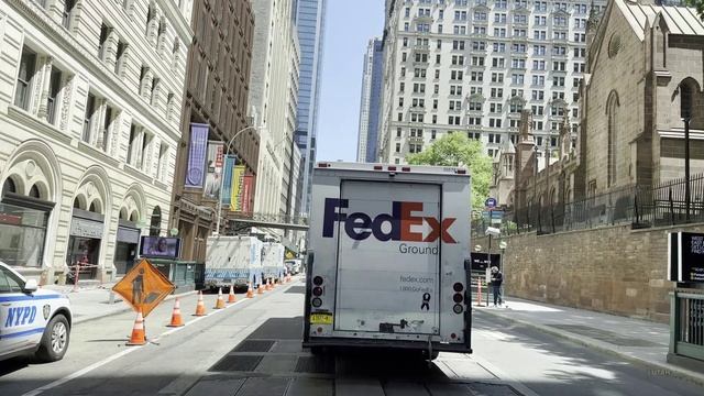 Поездка в центр города - Нью-Йорк 4K - Центр Манхэттена