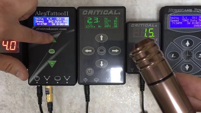 Запуск Шайен Пен с разных блоков питания