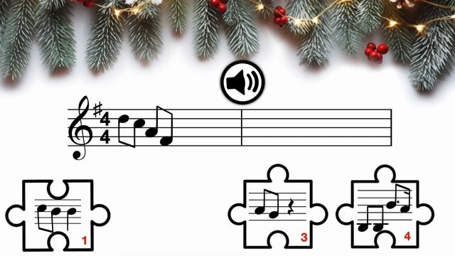 Новогодний музыкальный пазл 2.