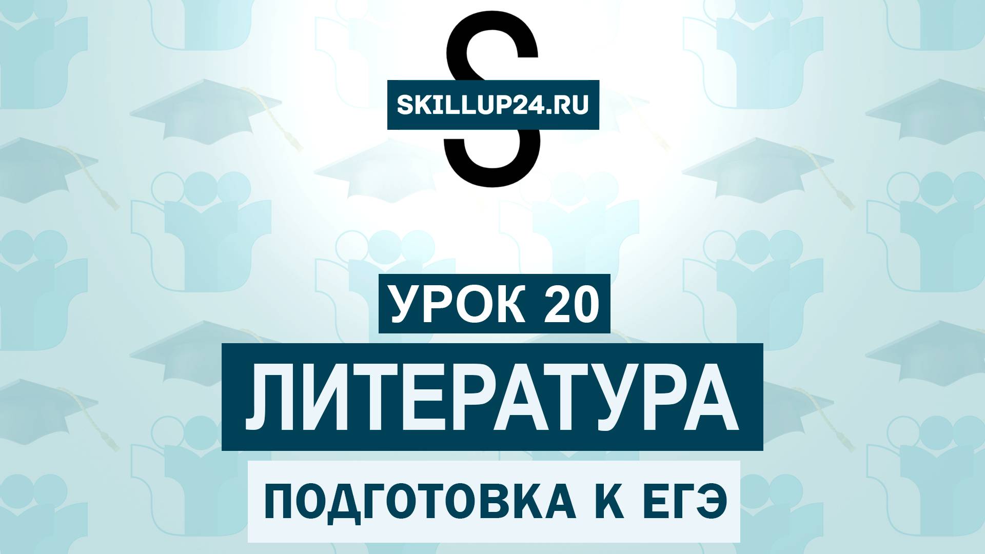 Литература ЕГЭ 20 урок