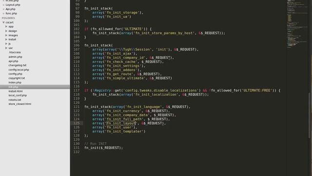 2.6 CS-Cart: Как работает CS-Cart ч. 6 "Инициализация системы"