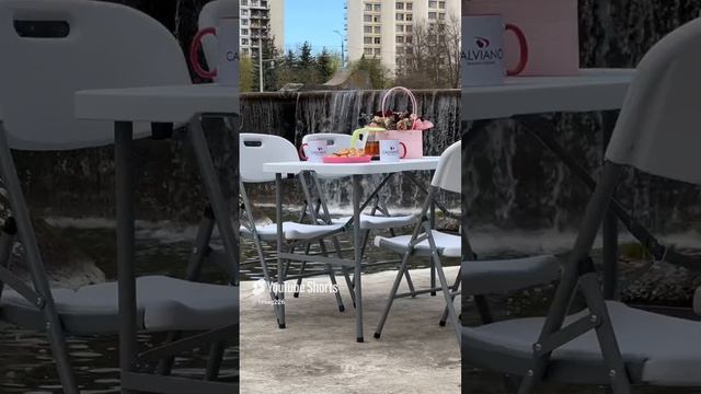Столы складные пластиковые CALVIANO 180 см #дизайн