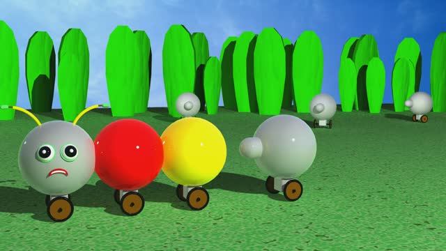 УЧИМ ЦВЕТА И ЦИФРЫ Цветная Гусеница | Учимся считать от 1 до 10 #учимцвета #учимсясчитать #3дмульт