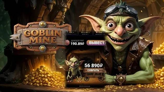 Игра Приносит 1.87 ₽ ЕЖЕСЕКУНДНО и БЕЗ ВЛОЖЕНИЙ ! Секретный проект Гоблин Майн Гейм раскрыт