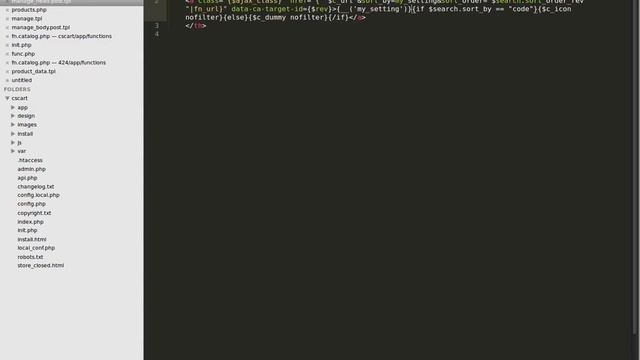 4.4 CS-Cart: Создание новой настройки товара ч.4 (сортировка)