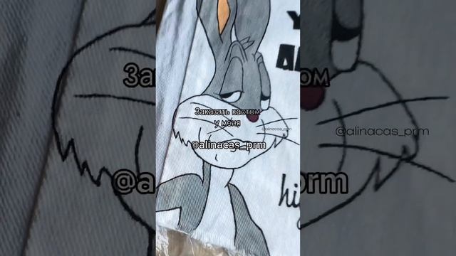 Твой стилевый кастом  #кастомизацияодежды #росписьодежды #мультяшки #ручнаяработаназаказ #шорты