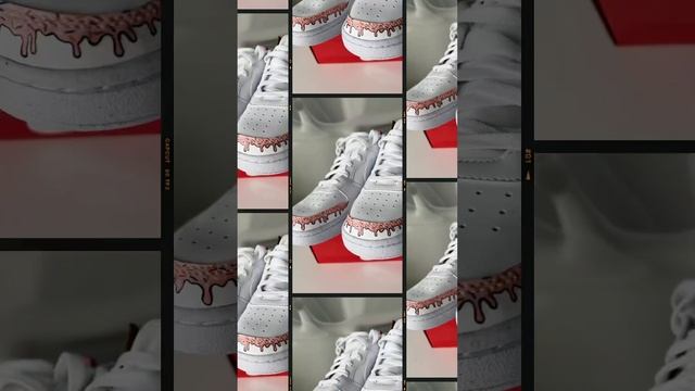 Ручная роспись кроссовок Nike #ручнаяработаназаказ #кастомизацияодежды #росписьакрилом #кроссовки