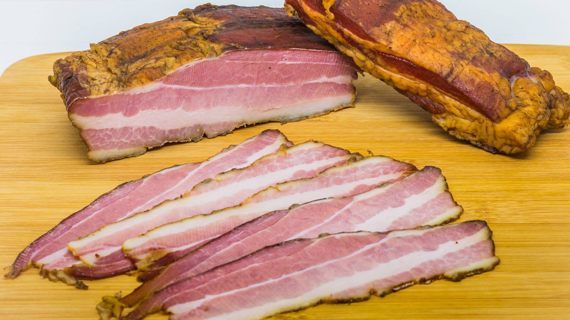 Домашний Бекон Горячего Копчения/Копченая Грудинка без Варки/Способ Сухого Посола/(0+)