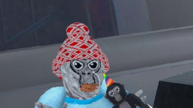 Обезьян Паук в Вязаной шапке Ахахах