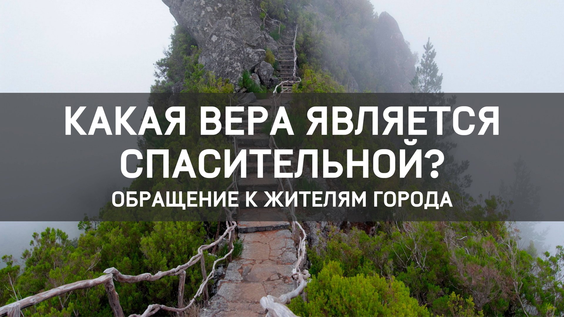 Какая вера является спасительной? // Обращение к жителям города / Василий Раджабов