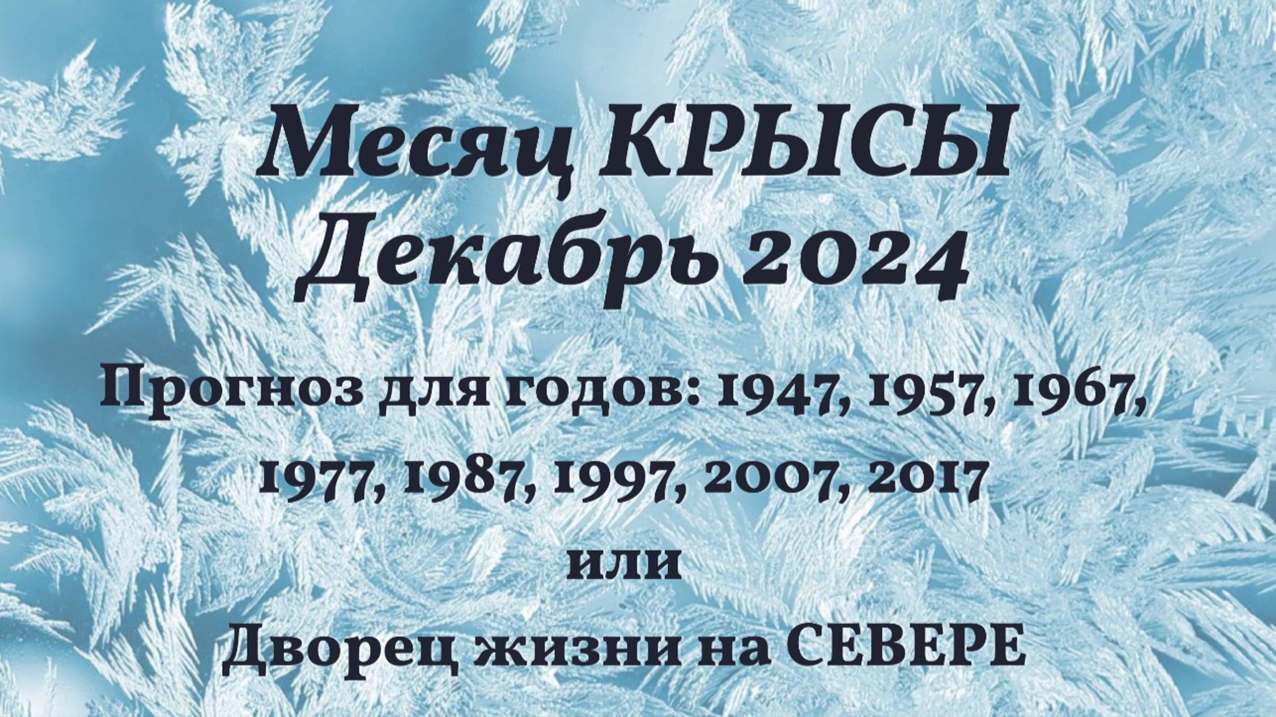 Ци Мэнь ПРОГНОЗ декабрь 2024