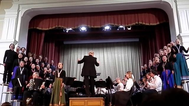 Духовой оркестр и народный хор музучилища - Небо над водой ("За Россию за мою!") (21.03.2023)