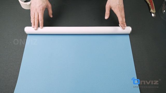 Сборка рулонной шторы на трубе 38Ø в коробе