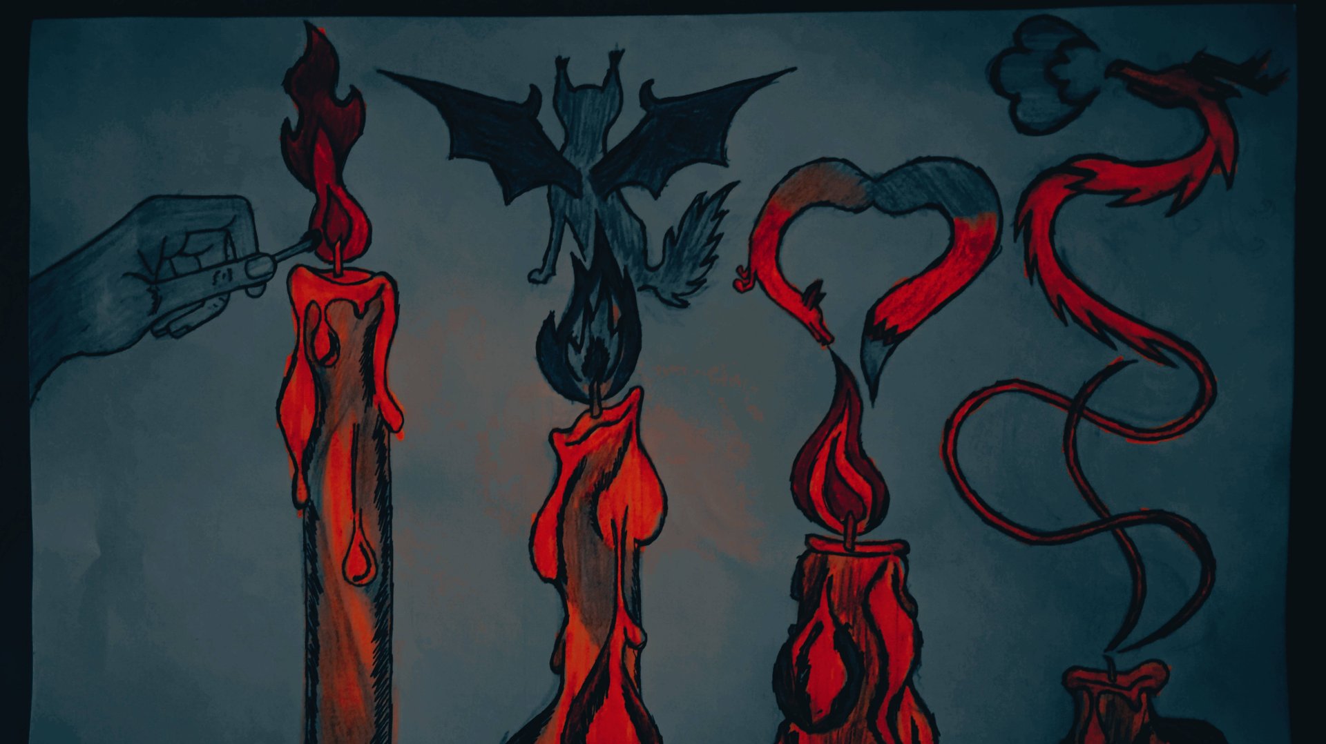 Клип черно-белый челендж на Хэллоуин