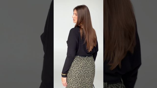 PLUS SIZE 2. Юбка Б4596, Лонгслив Б5644