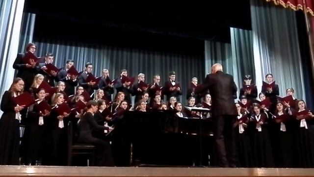 Хор студентов УГК - Кантата "Лёт журавлиный", часть 3 (01.03.2023)