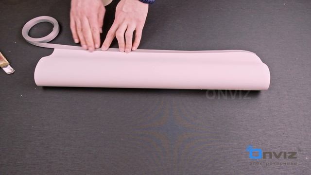 Сборка рулонной шторы на трубе 38Ø со стыком