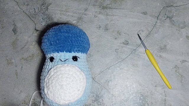 Грибочек Аманита 2 часть | МК по вязанию крючком