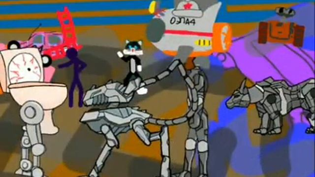 Кошка 4 сезон 4 серия СВАЛКА_&ВОСТАНИЕ МАШИН (ПАРОДИЯ НА ВАЛЛИ)