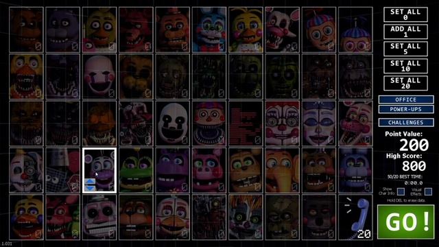 ХЕЛПИ И ФНАФ ФАНТОМЫ Ultimate Custom Night