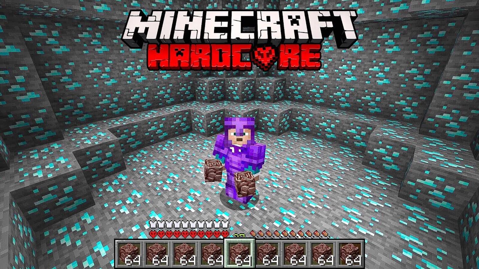 24 ЧАСА Копал Алмазы и Незерит в Майнкрафт Хардкоре !