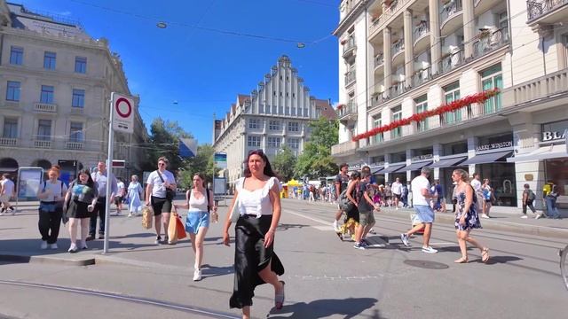ЦЮРИХ ШВЕЙЦАРИЯ Пешеходная экскурсия по БАНХОФШТРАССЕ и Линденхофу, центр города, прогулка