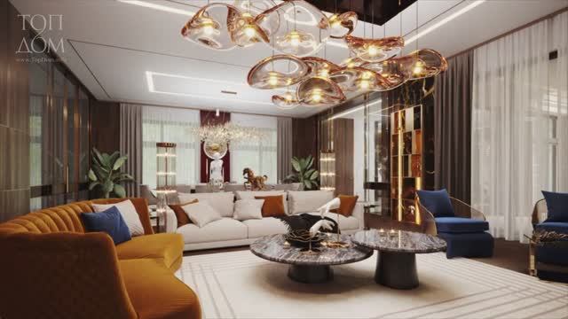 Интерьер коттеджа в современном стиле