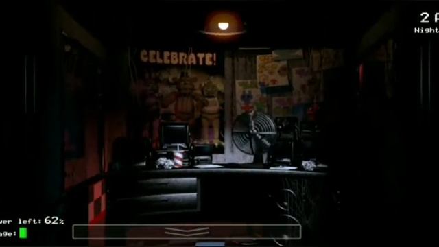 Five nights at Freddy's # 1 ночь.