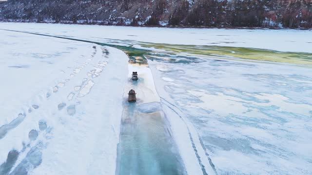 1 часть долгая дорога домой в Олекминск на последнем зимнике на автомашине газ-соболь 4х4