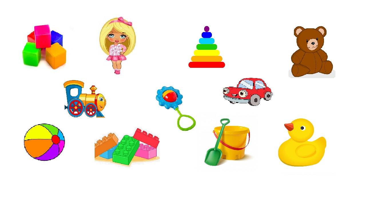 Игрушки. Обучалка для запоминания слов на примере игрушек для детей малого возраста