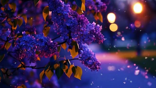 🌸Лечебный сон. Успокой разум и душу. Сиреневые сны: Ночное цветение в спокойствии🌸