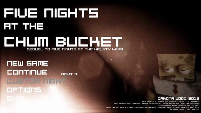 1-5 НОЧЬ ✅ FIVE NIGHTS AT THE CHUM BUCKET