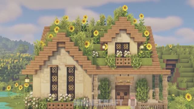 Как Построить Красивый Дом в Minecraft. Крутые постройки в майнкрафт. #майнкрафт #minecraft #майн