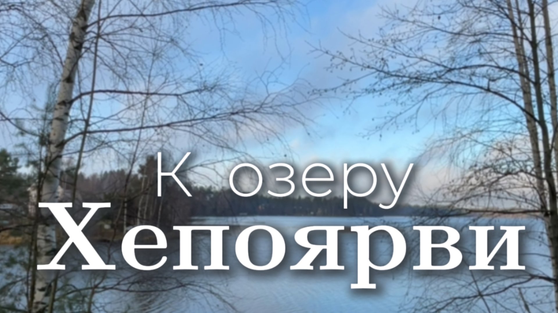 Видеопрогулка к озеру Хепоярви. Природа Карельского перешейка поздней осенью. Ленинградская область