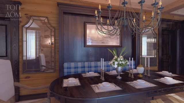 Дизайн интерьера дома в стиле шале