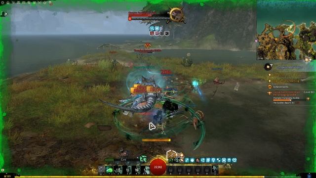 Lowland Shore - Hunt down the rampaging basilisk (Guild Wars 2)