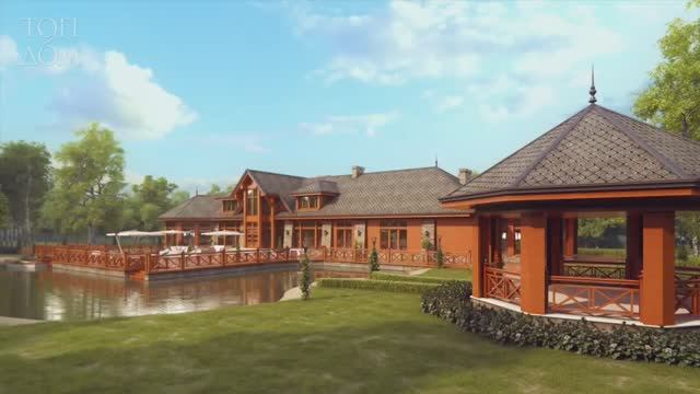 Проект одноэтажного дома в стиле шале