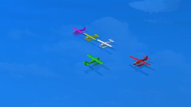 Учим ЦВЕТА | Мультфильм разноцветные САМОЛЕТЫ  #учимцвета #самолеты #разноцветныесамолеты #3дмульт