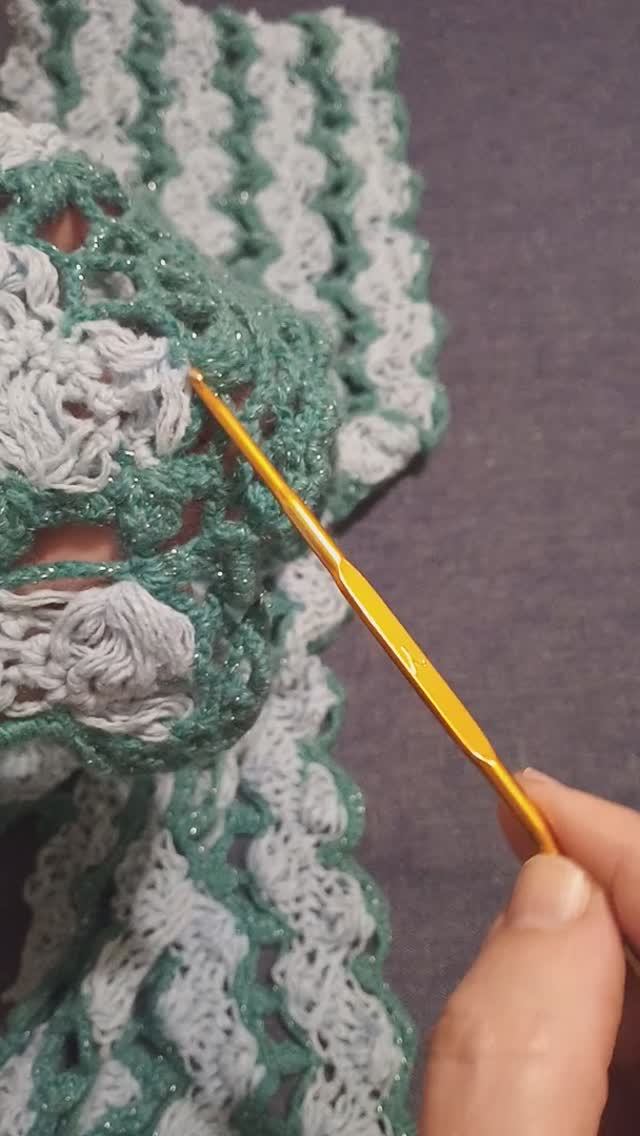 шарф весенний