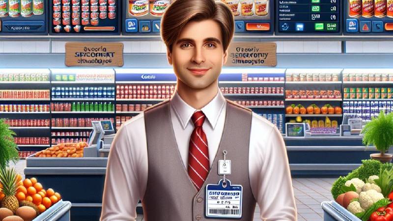МОЙ НОВЫЙ РАБОТНИК ЧАСТЬ 3 | Supermarket Simulator