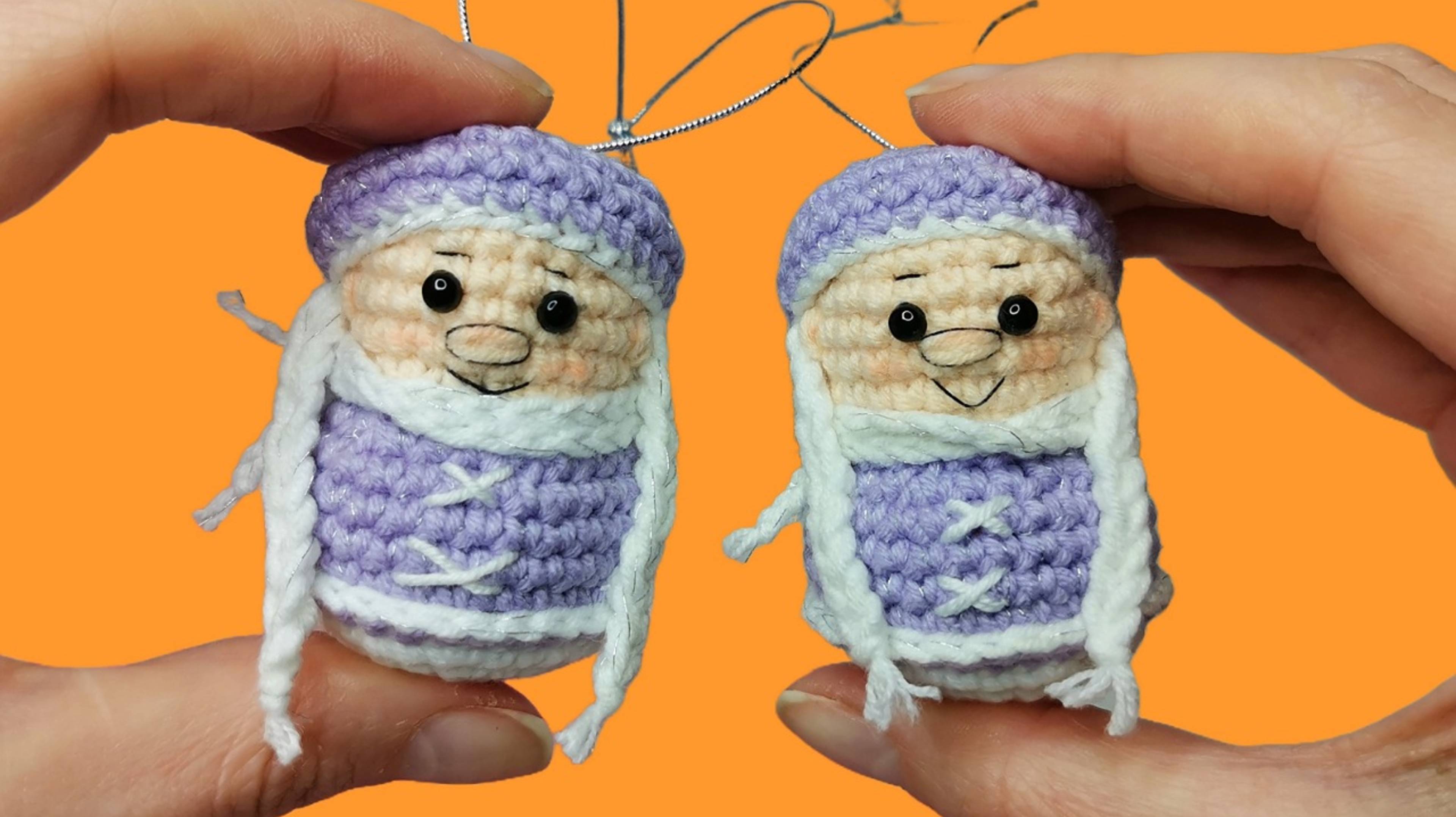 Как Связать Снегурочку Крючком?! Ёлочная Вязаная Игрушка! Виктория Вяжет