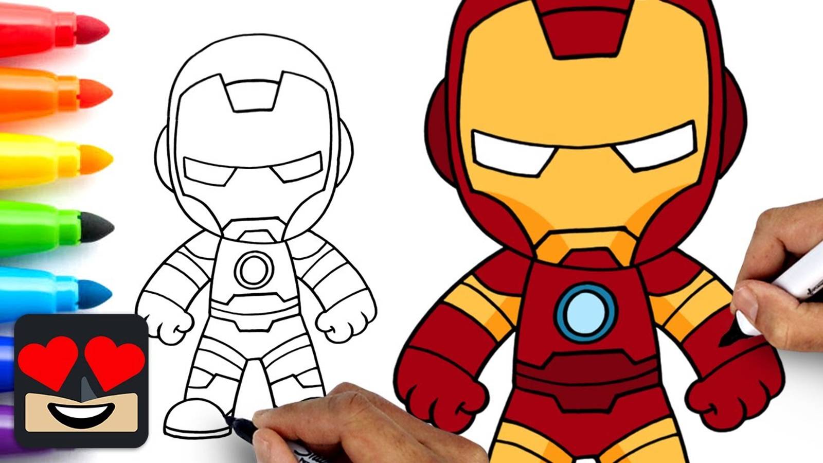 Мультики для малышей ✍ Как нарисовать Железного человека. Мультики для детей смотреть онлайн