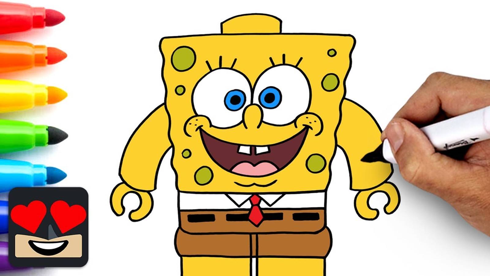 Мультики для малышей про Как нарисовать LEGO Спанч Боба. Мультики для детей