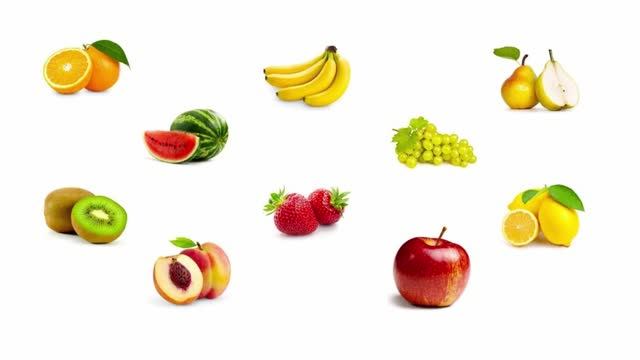 Фрукты и ягоды. Часть 1. Обучалка для детей малого возраста