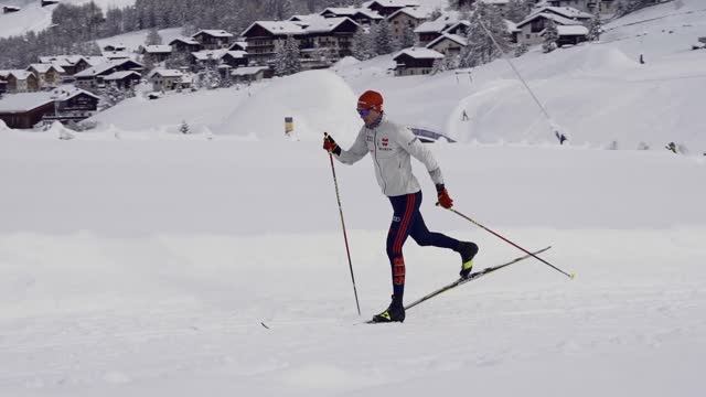 Классический ход: Попеременный двухшажный