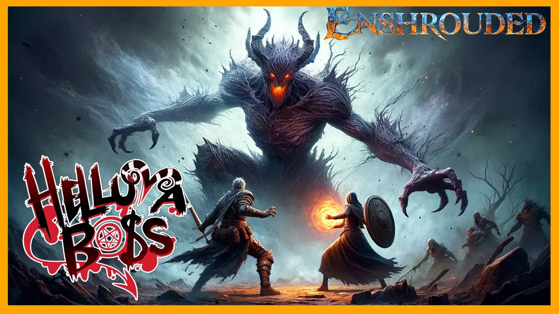 {Enshrouded} Первый босс (Грозолом павших) в игре!!! Шайтан труба!! Одеваю девушку!! Приколы, фейлы!