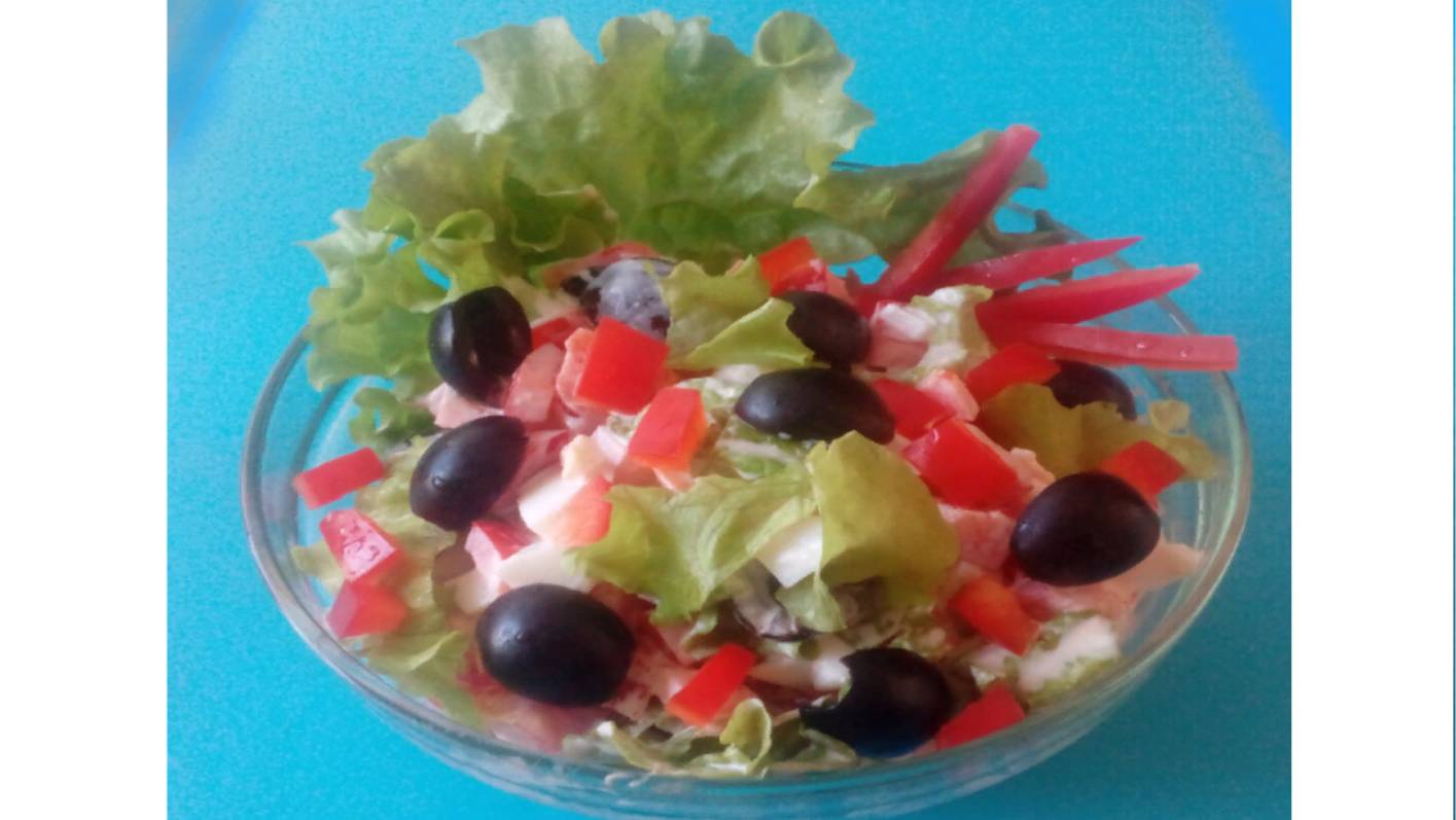 САЛАТ ИЗ ЯЙЦА И ПЕРЦА